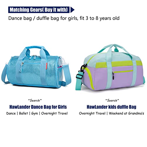 HawLander Preschool Backpack for Toddler Girls, Kids School Bag, Ages 3 to 7 years old, Mini, Light Green