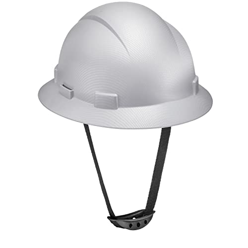 Full Brim OSHA Construction Hard Hat Work Approved Safety Helmet, Light Grey Carbon Fiber, Carbon Fiber Custom Design Hard Hats, Cascos De Construccion Hardhat for Men, Hard Hat by ACERPAL