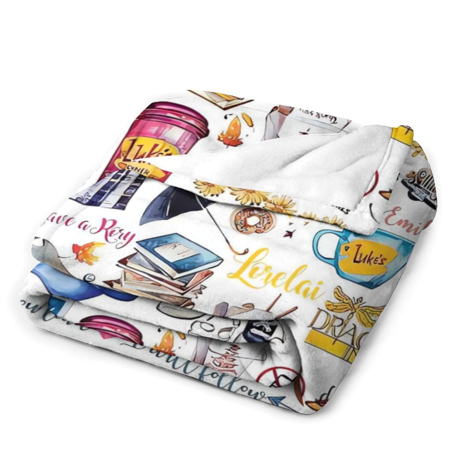 Gilmore and Girls Flannel Throw Blanket, 50x40 or 60x50 Inches, Soft, Living Room (A2-50 40")