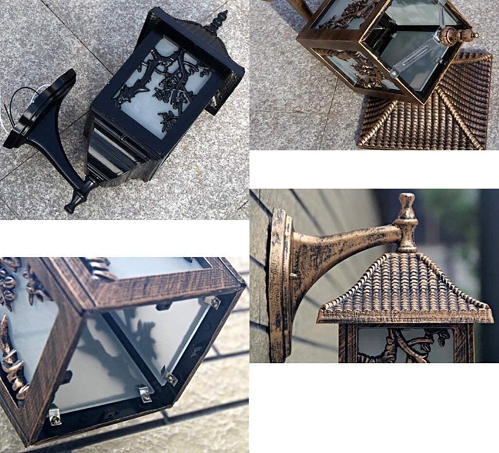 XYJHQEYJ Wall Lamp, Outdoor Wall Lamp Retro Wall Spotlights, Villa Garden Gate Wall Lamp Courtyard Exterior Wall Home Ceiling Wall Lamp