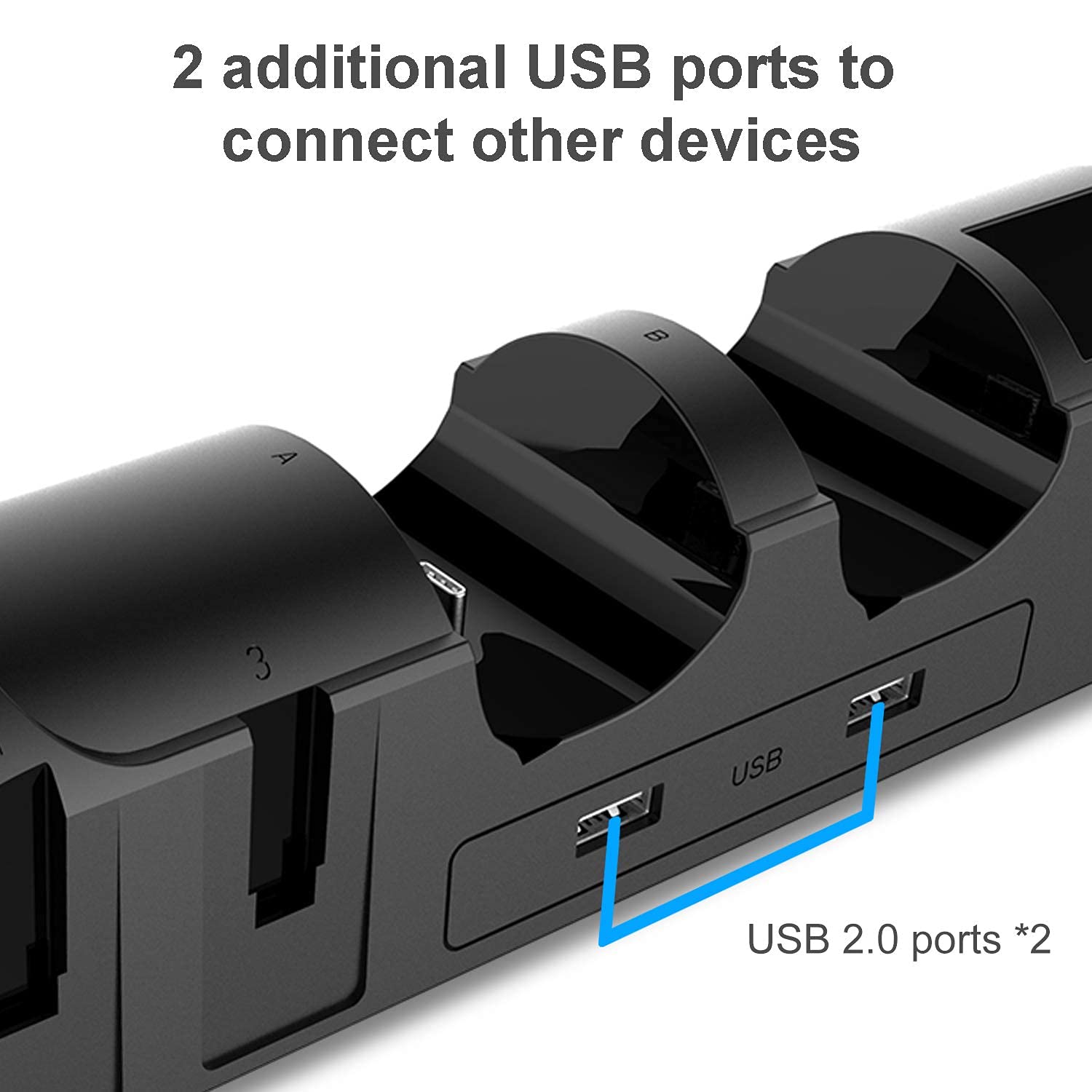 Charger Dock for Nintendo Switch Joy-con and Pro Controller, Charging Station Replacement Accessories for Nintendo Switch Controller