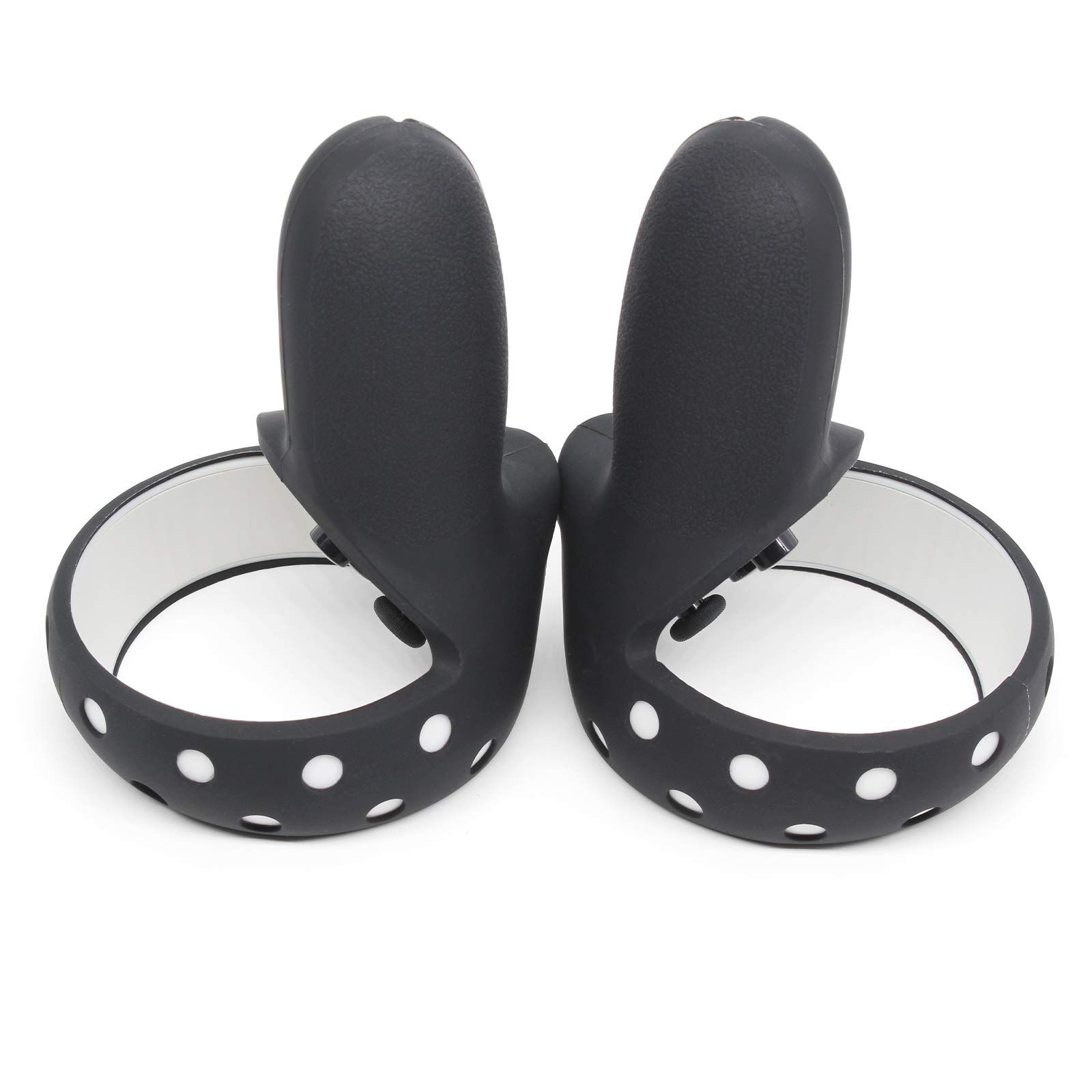 Controller Grip Cover For Oculus Quest 2, Silicone Skin Touch Controller Grip Guard Cover (Black)