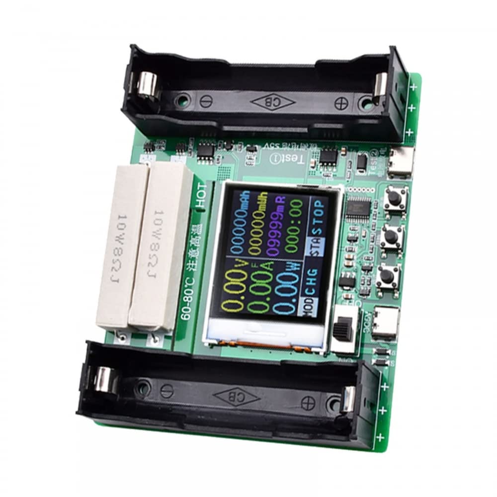 DONGKER 18650 Battery Capacity Tester,Charging Discharging Module 1.77" TFT Display Module for Measure 18650 Lithium Battery