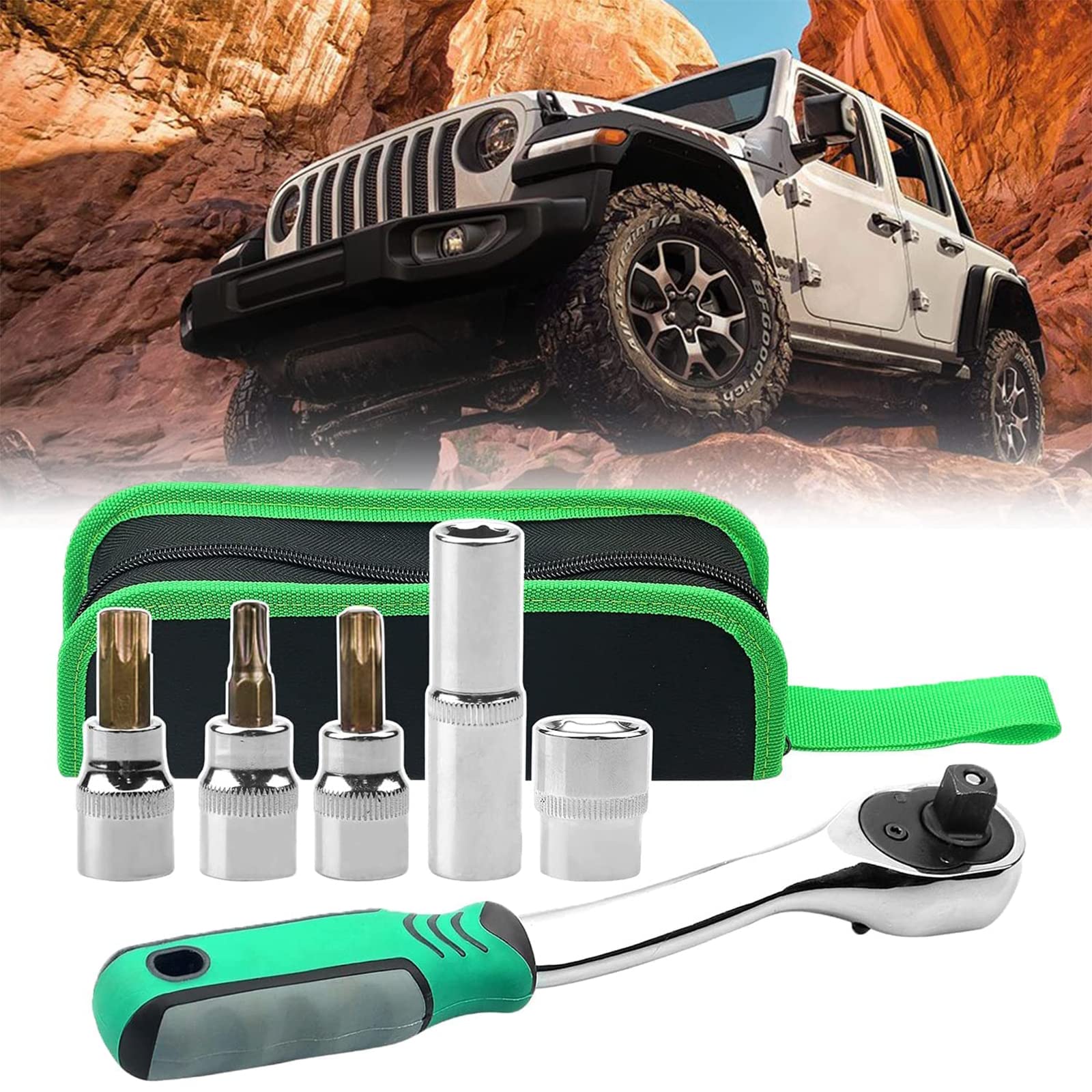 Bolaxin For Jeep Wrangler Accessories Torx Tool Kit Soft/Hard Top Door Installation Removal Replace 68361574AB/ 82214166AB/ 68361574AC For Jeep JL JK & Gladiator 2/4 Doors 2007-2023