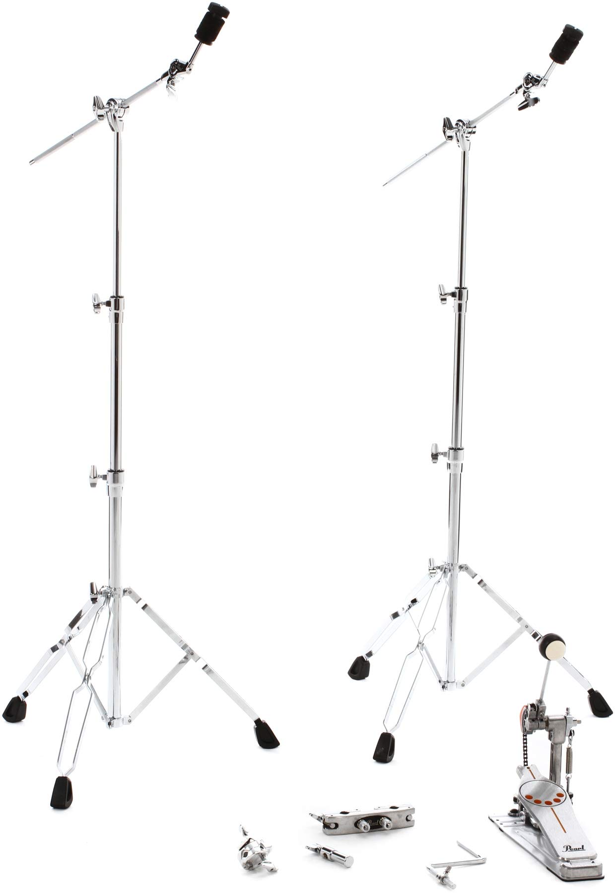 Pearl Export EXX 8-piece Double Bass Drum Set with Hardware - Pure White