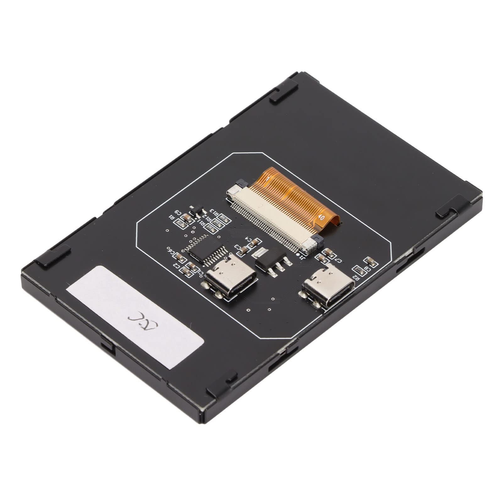 Fabul PC Sensor Panel Display, Clear View 360° Rotation PC Temperature Display Display Horizontal Vertical Screen Replacement for CPU for 3.5 Inch IPS PC Case