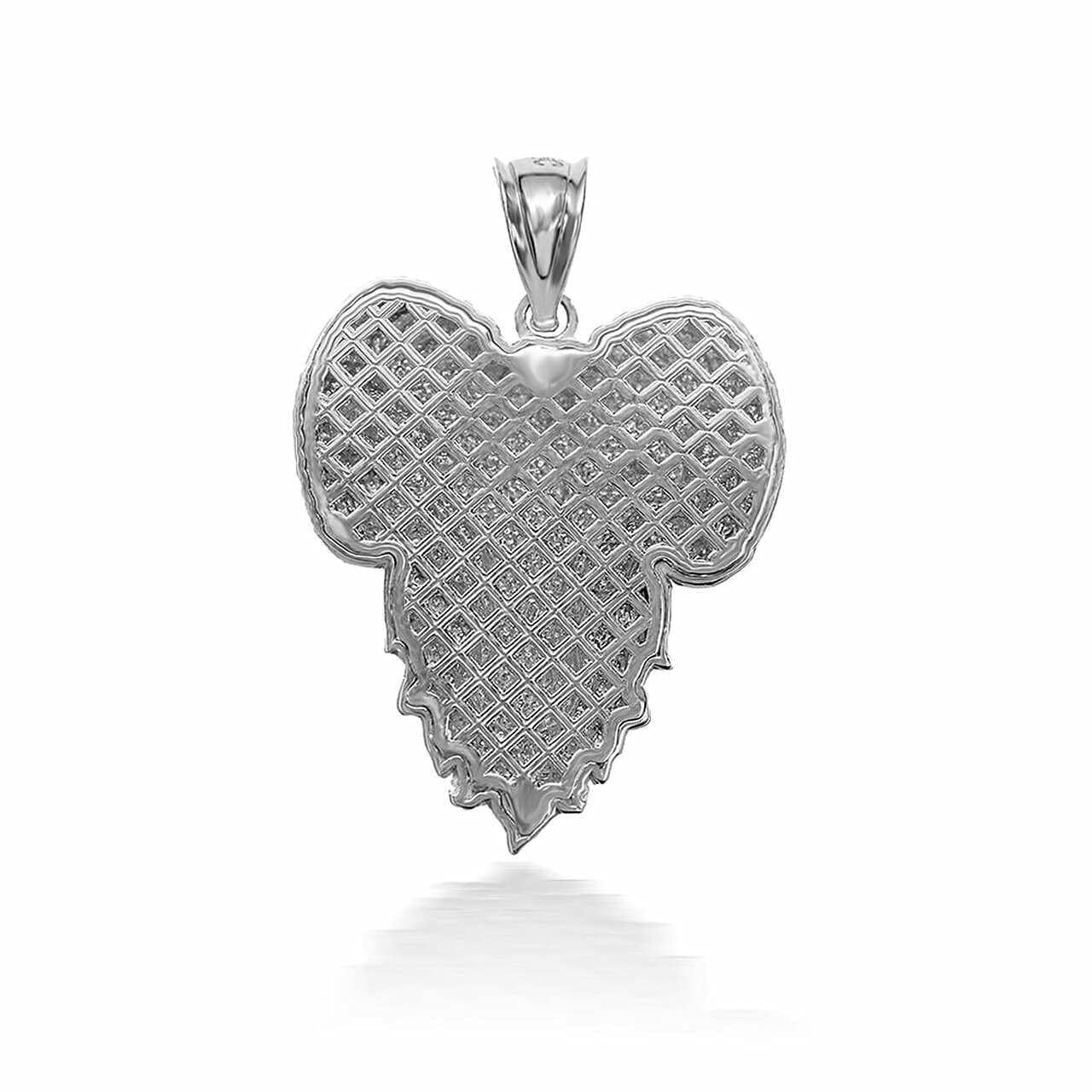 Certified 925 Sterling Silver Aries Zodiac Sign Ram Head Necklace Pendant