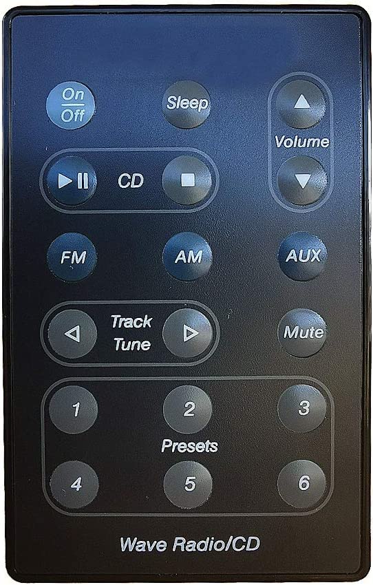 GENGQIANSI Replacement Remote for US-Bose Wave Radio/CD Remote Control for AWRC-1W AWRC-1G AWRC-1P Black SEA# 1
