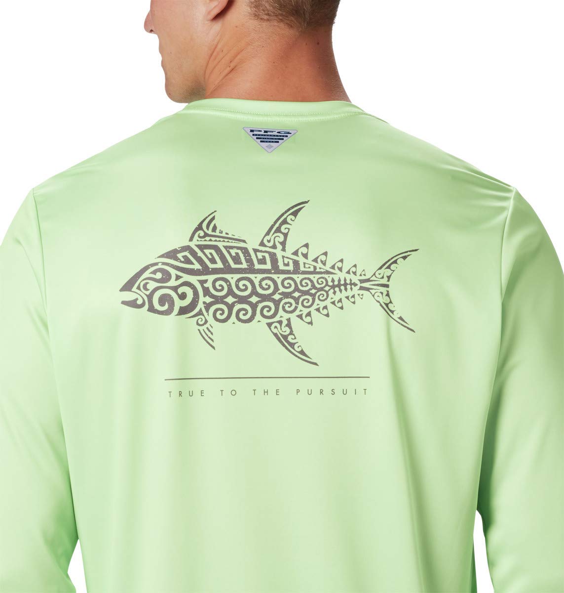 Columbia Men's Terminal Tackle PFG Tribal Fish Long Sleeve Shirt, Sun Protection