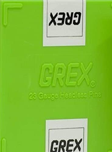 GREX P6/35L 23 Gauge 1-3/8-Inch Length Headless Pins (10,000 per box),Galvanized Steel