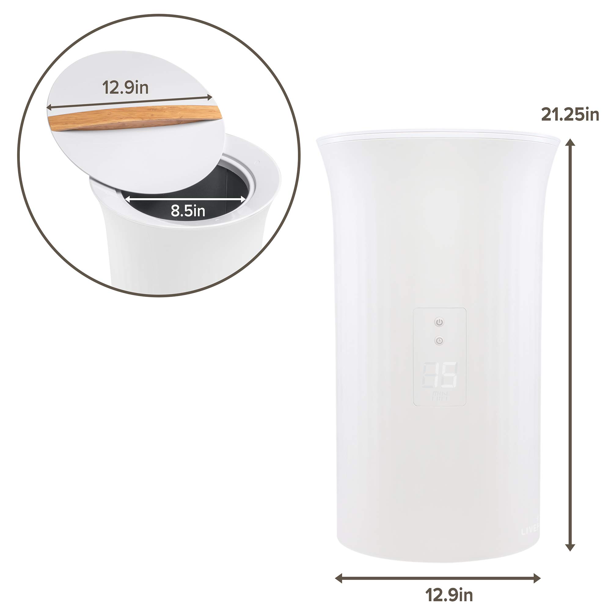 Live Fine Towel Warmer | Bucket Style Luxury Heater with LED Display, Adjustable Timer, Auto Shut-Off | Fits 40β x 70β Oversized Towel