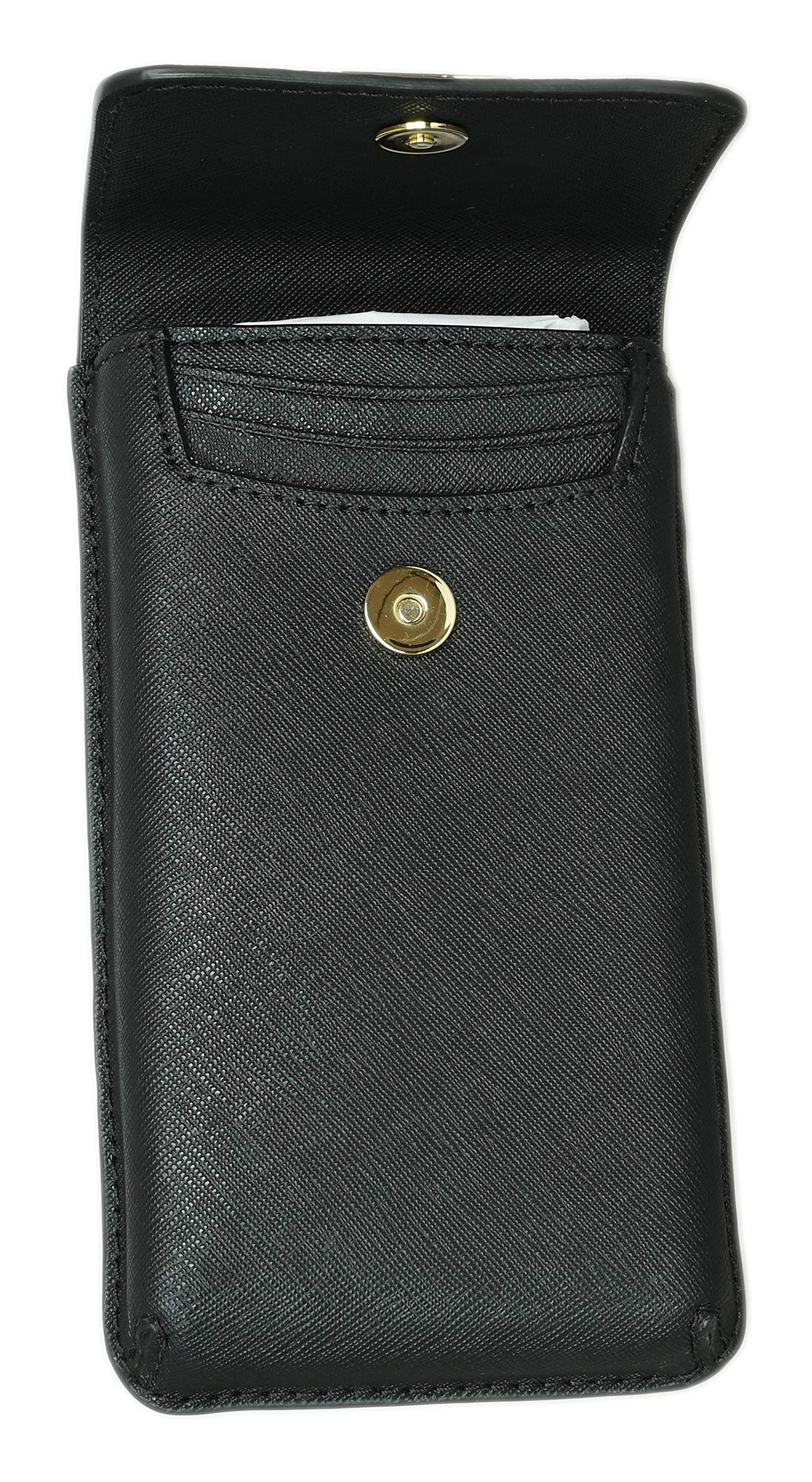 Kate Spade New York Laurel Way North South Womens Iphone Case Saffiano Leather Crossbody (Black)