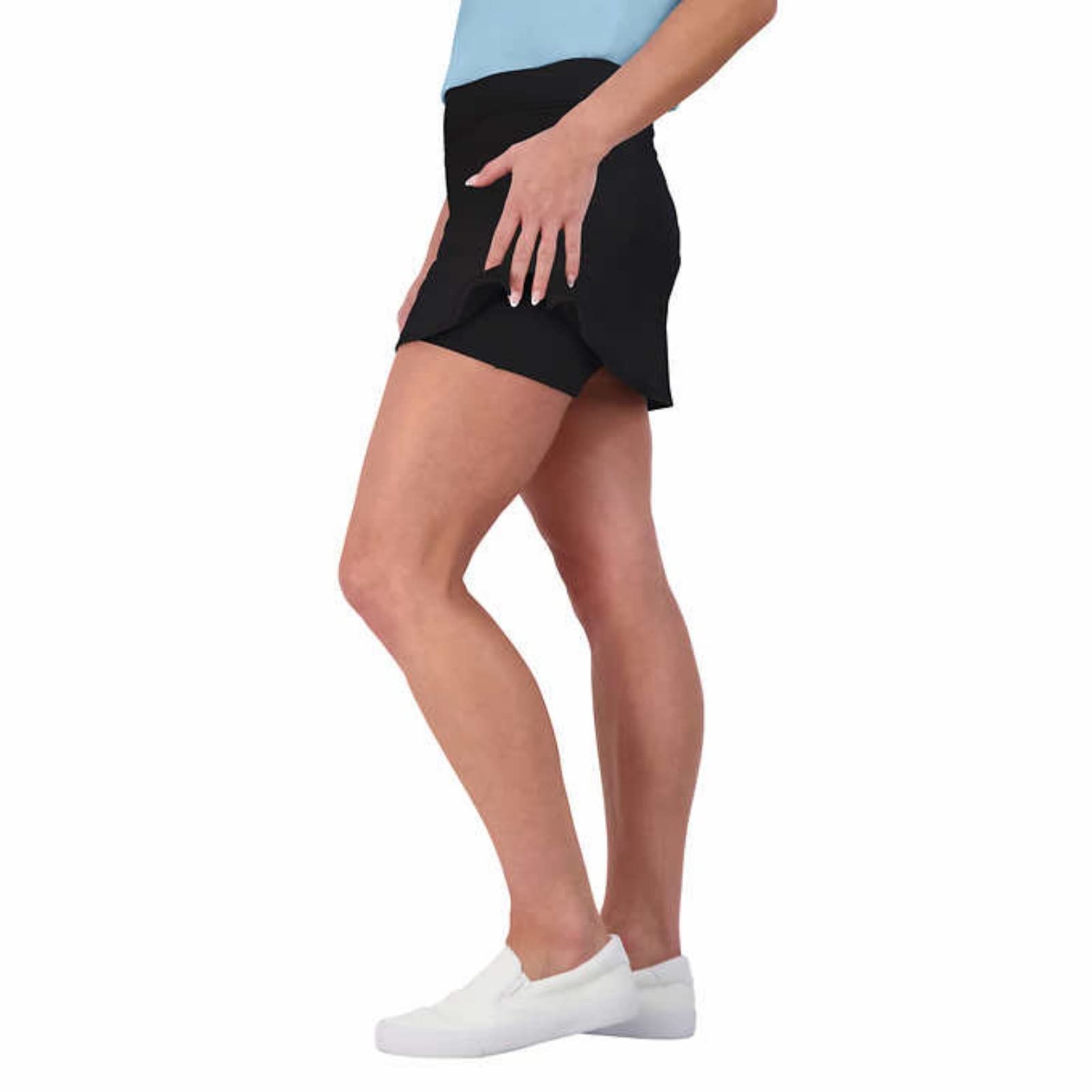 Colorado Clothing Tranquility Women's Everyday Casual Skirt | Gym/Golf/Tennis/Activewear/Athletic Short Skort (Solid Black, XX-Large)