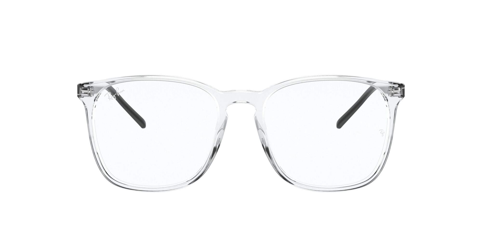 Ray-Ban RX5387 Square Prescription Eyeglass Frames, Transparent/Demo Lens, 54 mm