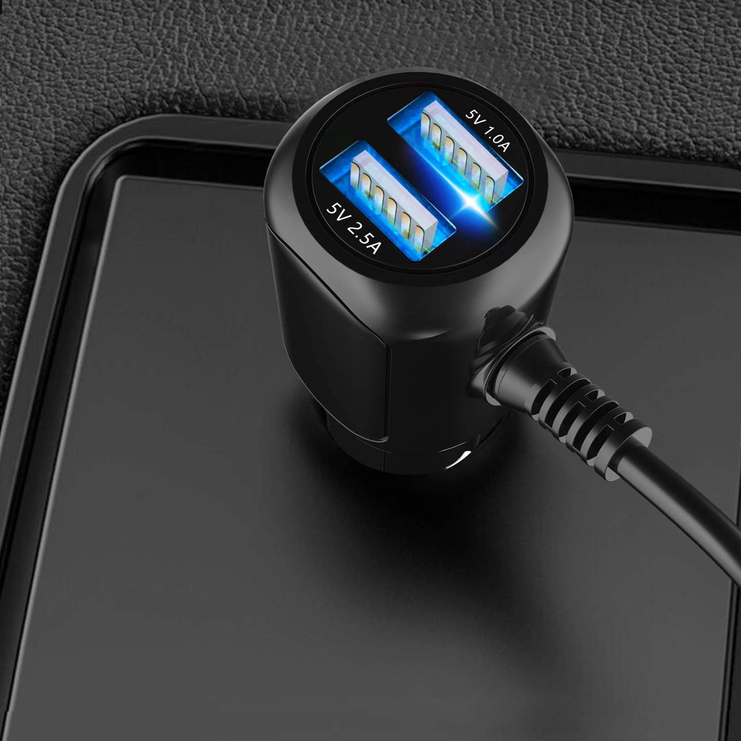 Car Charger for Garmin Nuvi, Garmin GPS Charger Cable,Mini USB Power Cord Cable Dual Port USB Vehicle Power Charging Cable Cord for Garmin Nuvi C255 Dashcam