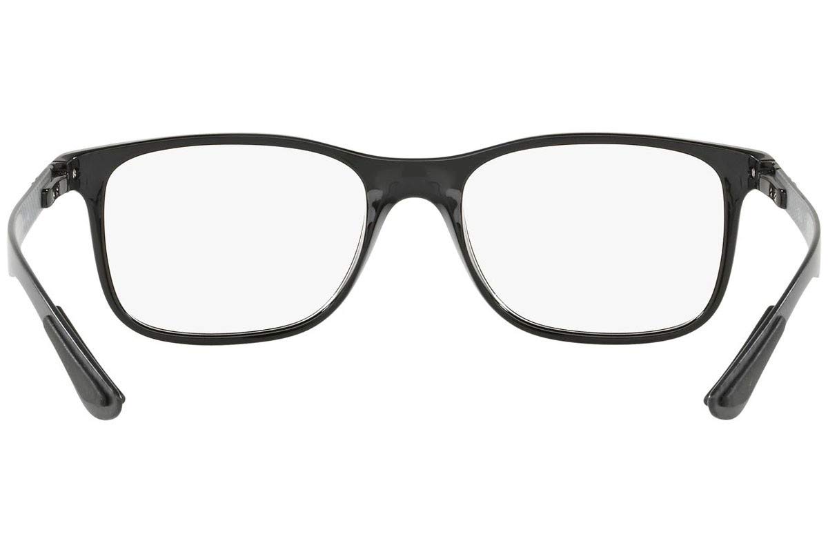 Ray-Ban RX8903 Square Prescription Eyeglass Frames, Black/Demo Lens, 55 mm
