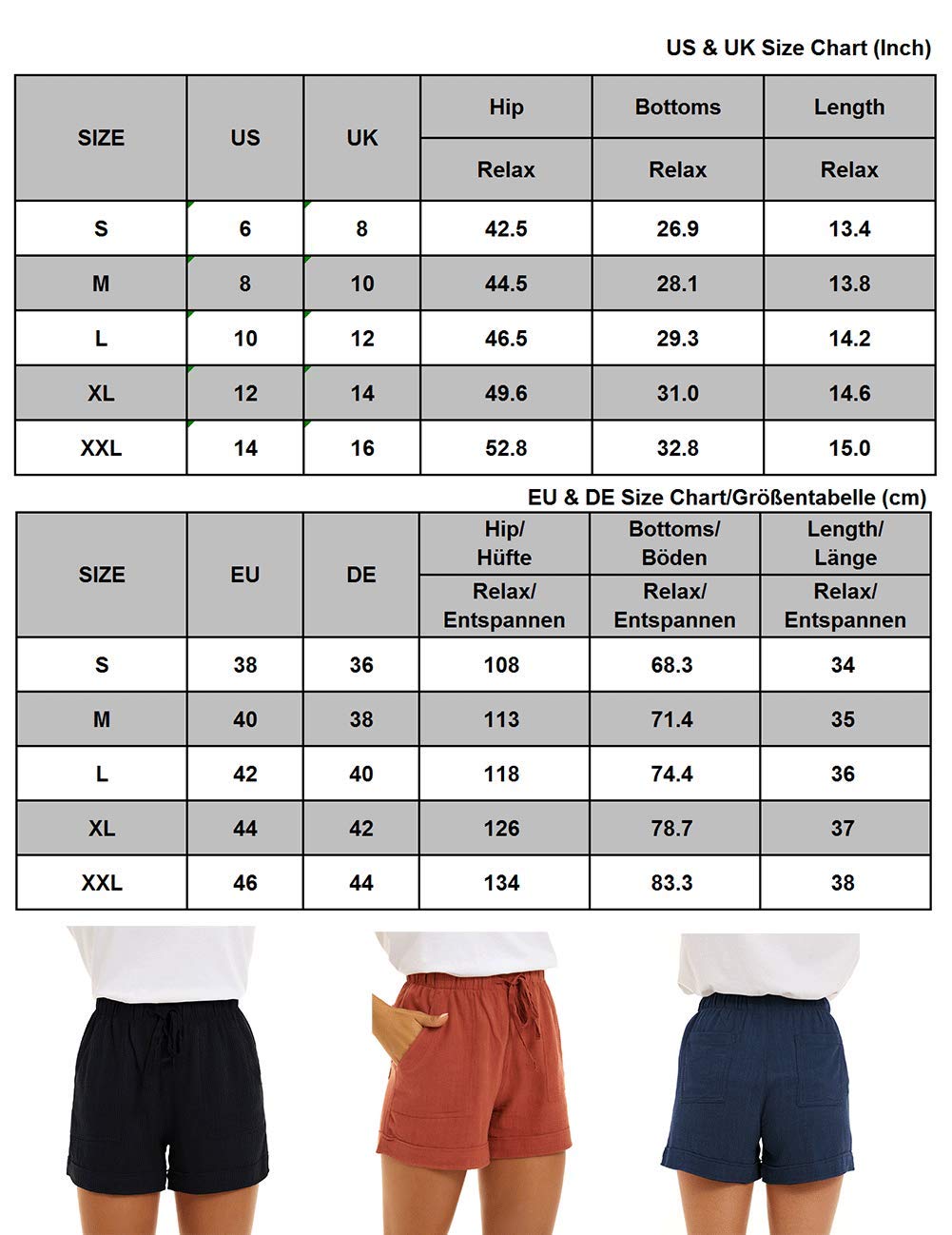 CNFUFEN Women's Lounge Bermuda Shorts Athletic Casual Jersey Cotton Stretchy Shorts with Pockets Folded Hem High Waisted Hot Pants Black M