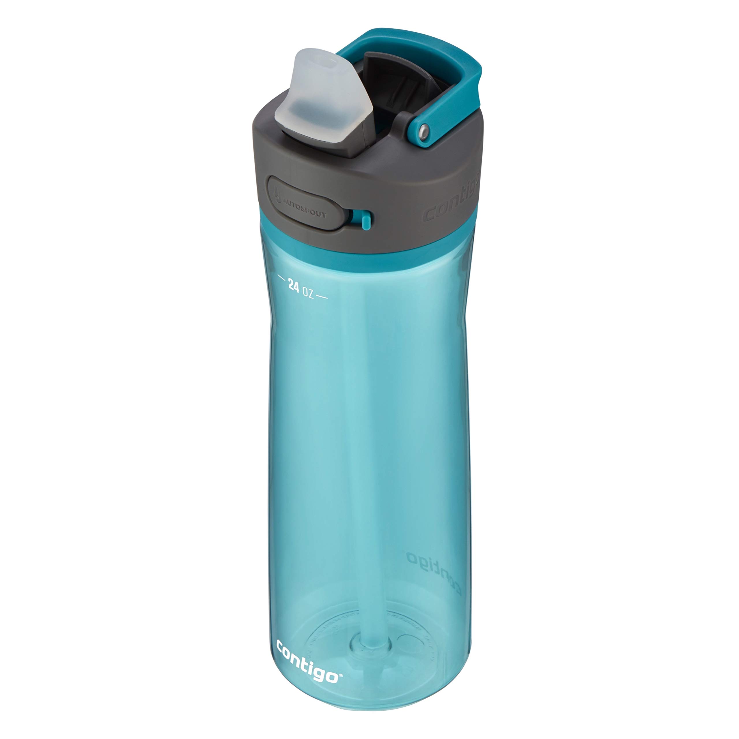 Contigo Ashland 2.0 Leak-Proof Water Bottle with Lid Lock and Angled Straw & Aubrey Kids Cleanable Water Bottle with Silicone Straw and Spill-Proof Lid, Dishwasher Safe, Juniper