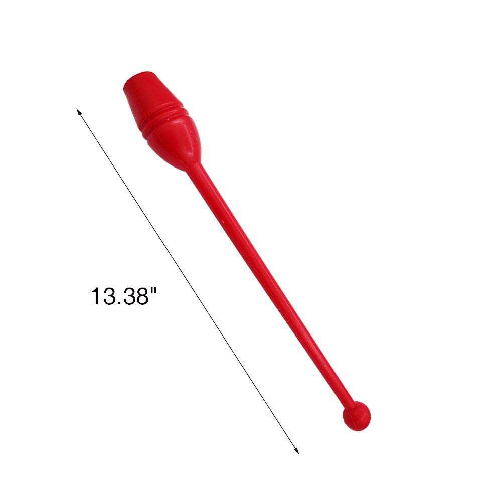 CGMJ 2 Pcs Rhythmic Gymnastics Stick Clubs Gymnastics Training Equipment Tool 13.38" Length