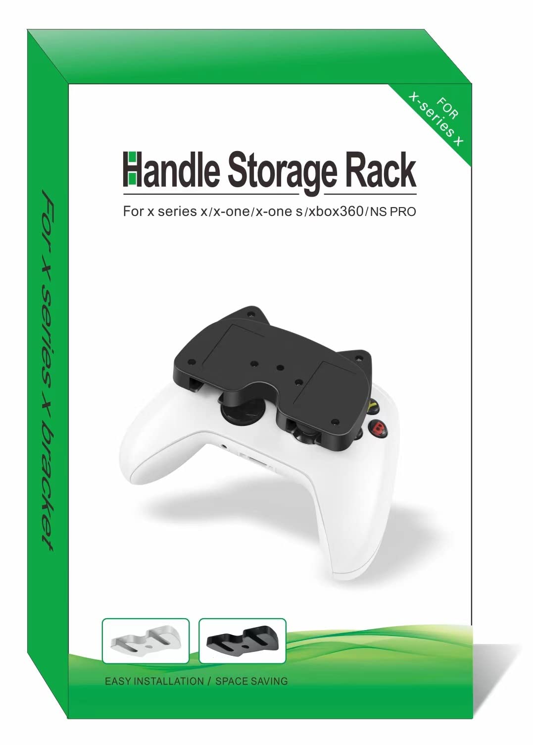 Controller Stand Holder for X-Box One/X-Box Ones/X/X-Box Series S/X Controller Under Desk Hanging Rack (Black)