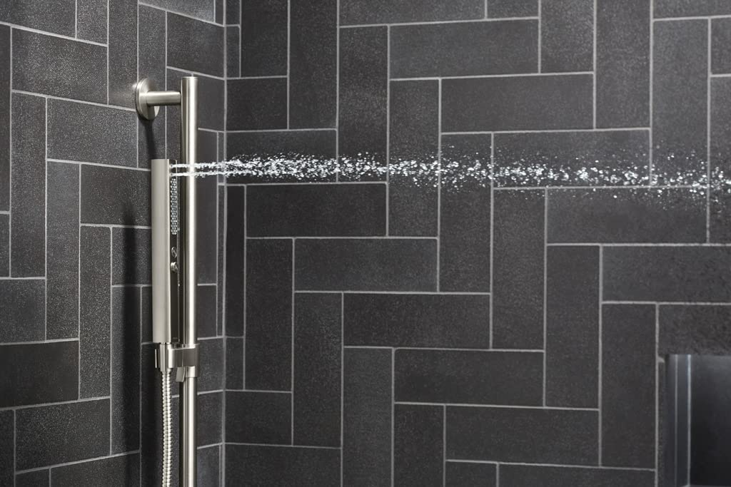 KOHLER 21336-TT Shift + Square Two-Function Handshower, Handheld Showerhead with 2 Spray Settings, 2.5 GPM, Vibrant Titanium