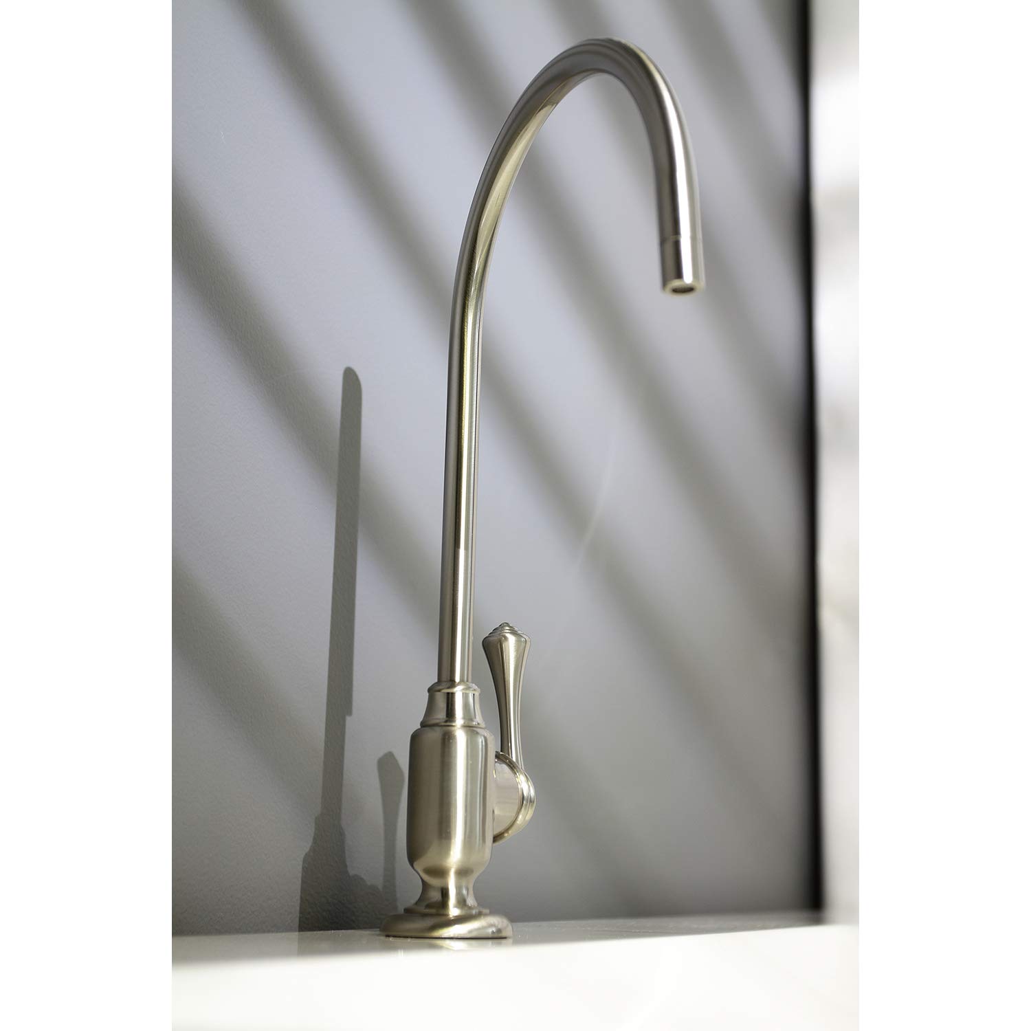 Kingston Brass KS5198BL Vintage Water Filtration Faucet, Brushed Nickel,11.13 x 6.94 x 5.81