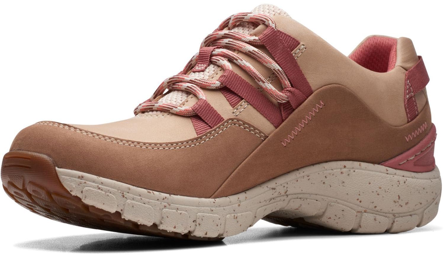 Clarks Women's Wave Range AP Sneaker, Praline Combi, 7