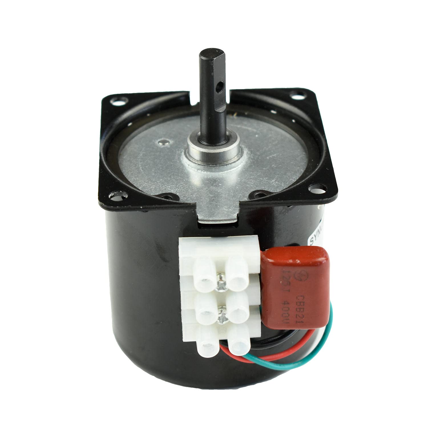 CHANCS 60KTYZ AC Synchronous Electric Geared Motor 110V 2.5-3RPM Low Speed Gearbox High Torque 80Kgf.cm Barbecue Metal Geared for Rotisserie Turntable