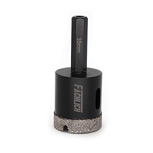 FACHLICH 1-3/8 Inch Diamond Hole Saw for Porcelain Tile Granite Marble Brick