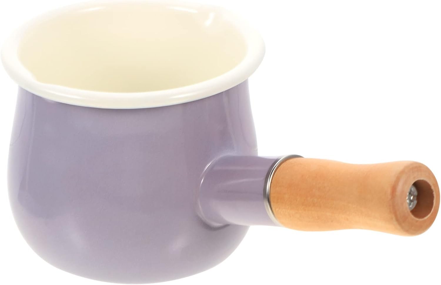 Enamel Saucepan Small Nonstick Sauce Pot Soup Pot Stockpot Pasta Pot Milk Warmer Pot Ramen Pot for Home Kitchen Random Style