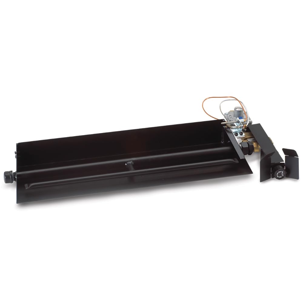 Peterson Real Fyre 18 Inch Charred Oak Log Set With Vented Natural Gas G45 Burner - Match Light