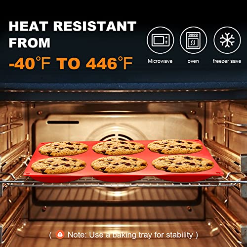 Hamburger Bun Molds 2 Pack Silicone Baking Pans, 4 Inch Muffin Top Pan Egg Sandwish Mold Small Layer Cake Molds Round Disc Pan for Mini Cake, Jumbo Muffin Top, Bun, Custard, Tart, Resin Coaster