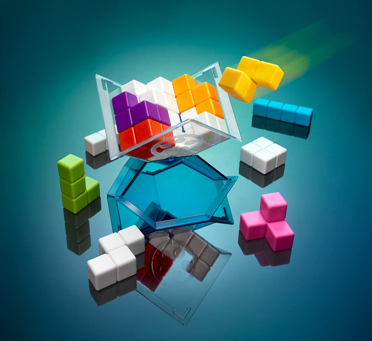 SmartGames Cubiq 3D Cube Building Game for 1 or 2 Players Ages 7 - Adult
