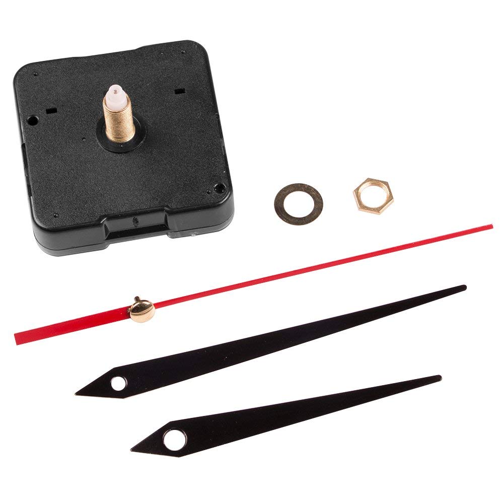 Petift Hands Quartz Wall Clock Movement Mechanisms Battery Operated for DIY Clock Repair Part Replacement(Hour,Minute and Second Hands Included)