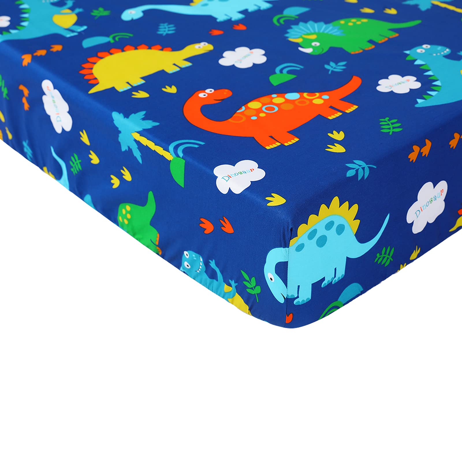 Changing Pad Cover - Soft Mini Crib Sheets for Boys and Girls 1 Pack 32×16 Inch Unisex Change Pad Sheets Dinosaur - by UOMNY
