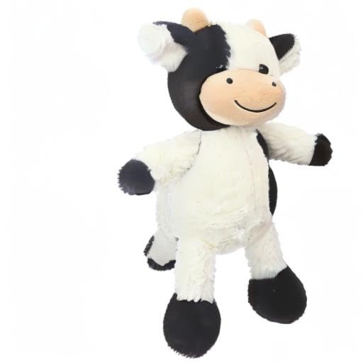 zxmbeddings 11.8" Small Cow Stuffed Animal,Cute Cuddle Cow Plush Party Decor Gifts for Kids