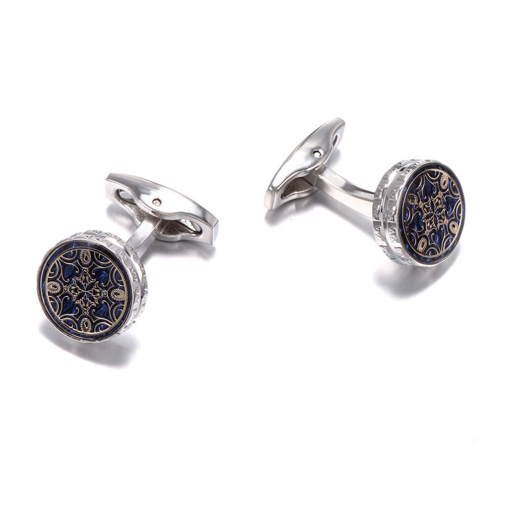 Cufflinks Men's Cufflinks Creative Cufflinks Shirt Cufflinks Dress Cuff Studs Elegant Cuff Accessories Cufflinks for Every Occasion (Cufflinks Box Included)
