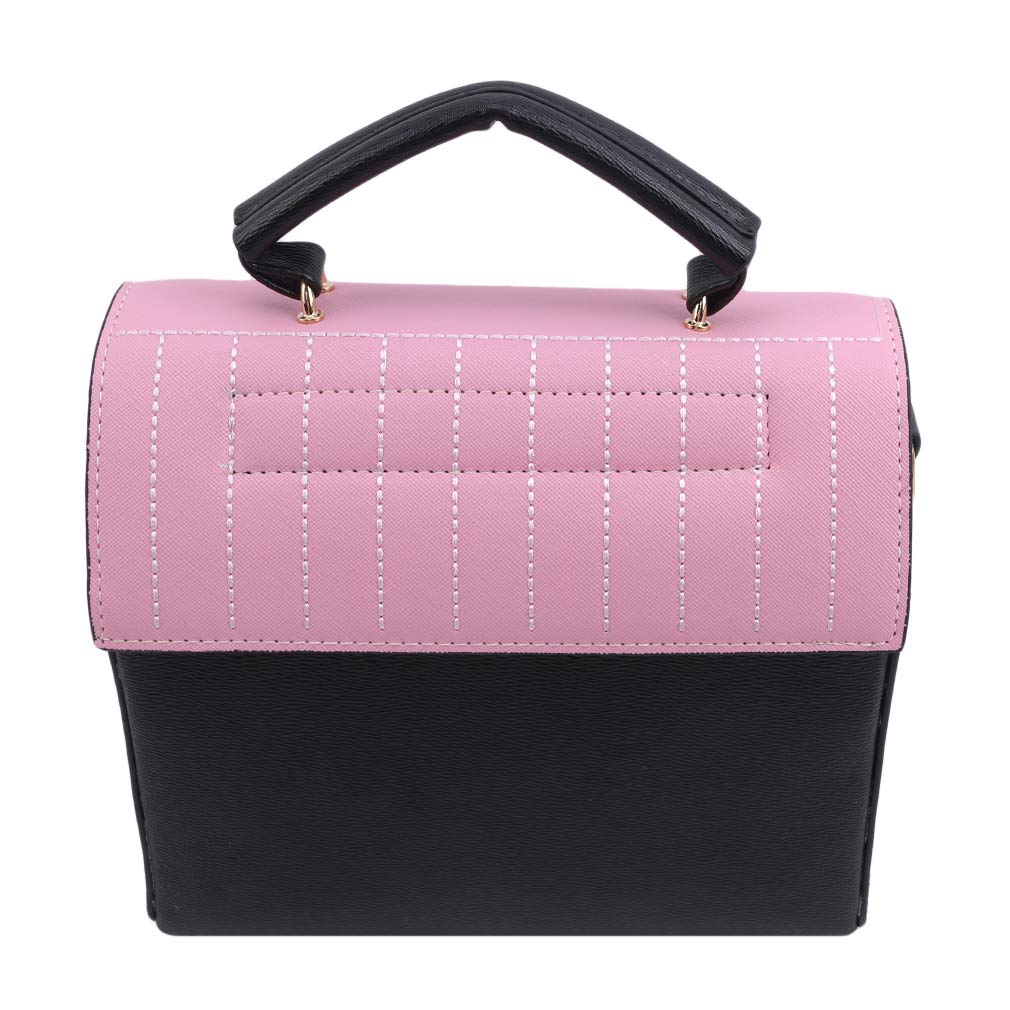 SOURBAN House Crossbody Bag 3D Square Shape Shoulder Bag Faux Leather Cartoon Messenger Tote Purse,black
