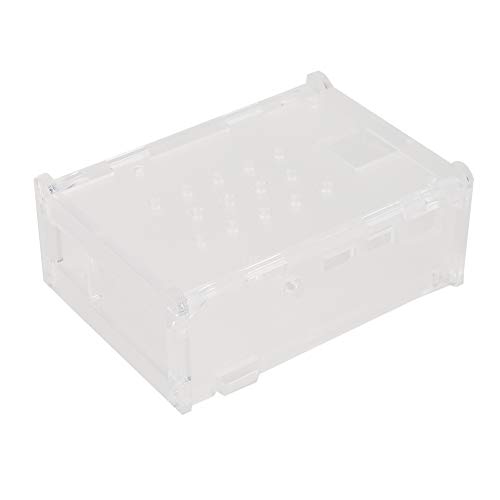 for Raspberry Pi Case, Premium Acrylic for RasPi Acrylic Case 3 Heatsinks Transparent Design 5V Cooling Fan for DIY for 4B for Raspberry Pi