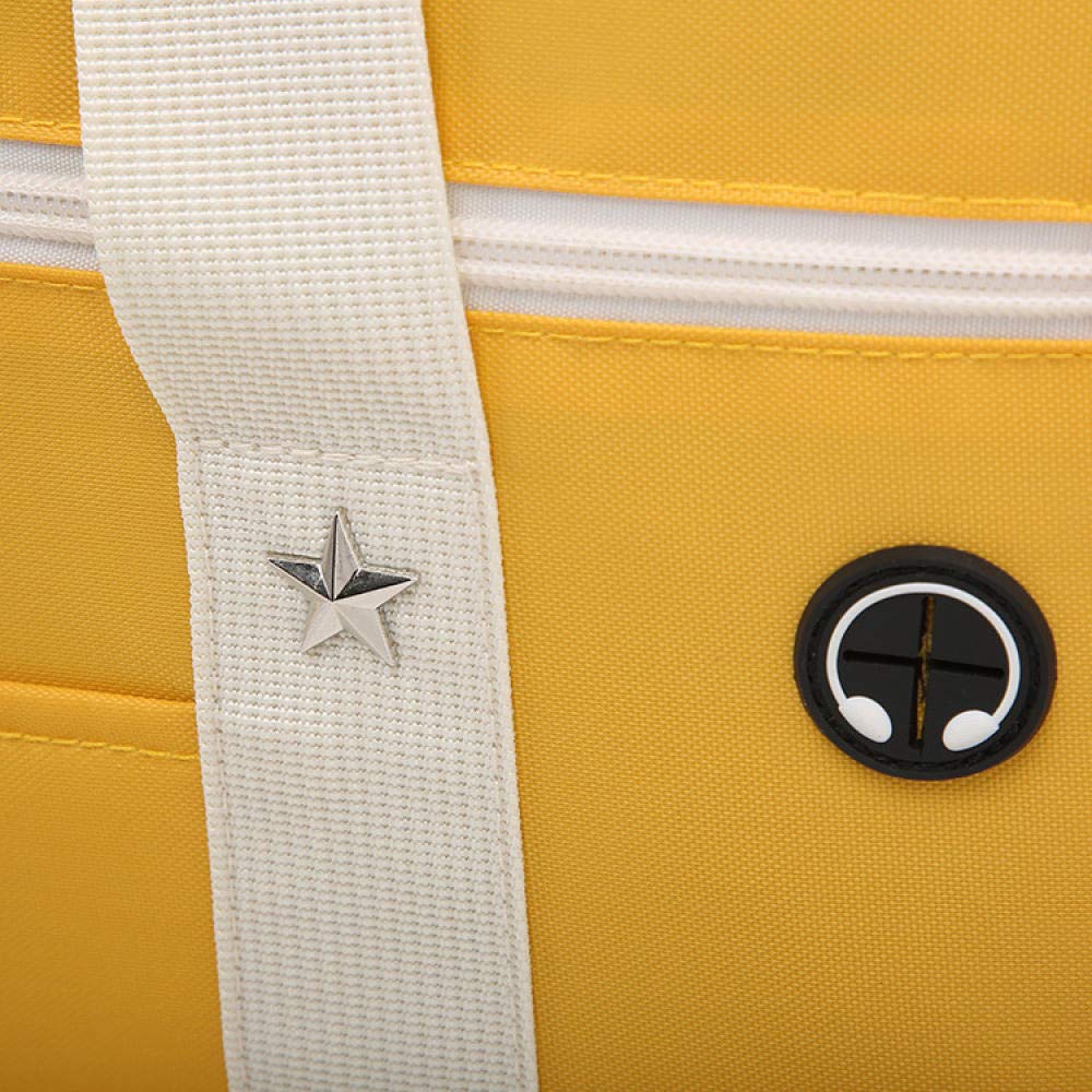 Uniform Bag Campus Handbag Girl Student Shoulder Bag Headset Wild Fashion Handbag-Black With White
