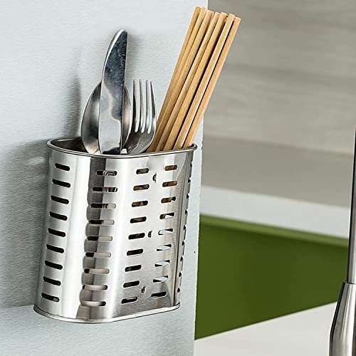 chopstick Utensil Caddy Utensil Holder， Mesh Stand Kitchen 2 Compartment Flatware Drainer， Spoon Storage Cutlery Forks Chopsticks Drying Rack Pen Holder holder