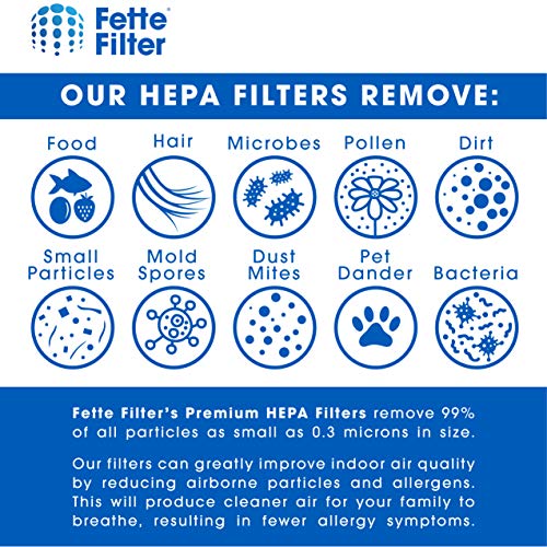 Fette Filter - Pack of 1 - General Purpose Cartridge Filter | Replacement Filter Compatible with Craftsman Red Stripe Vacuums - Compare to Part #17816 9-17816
