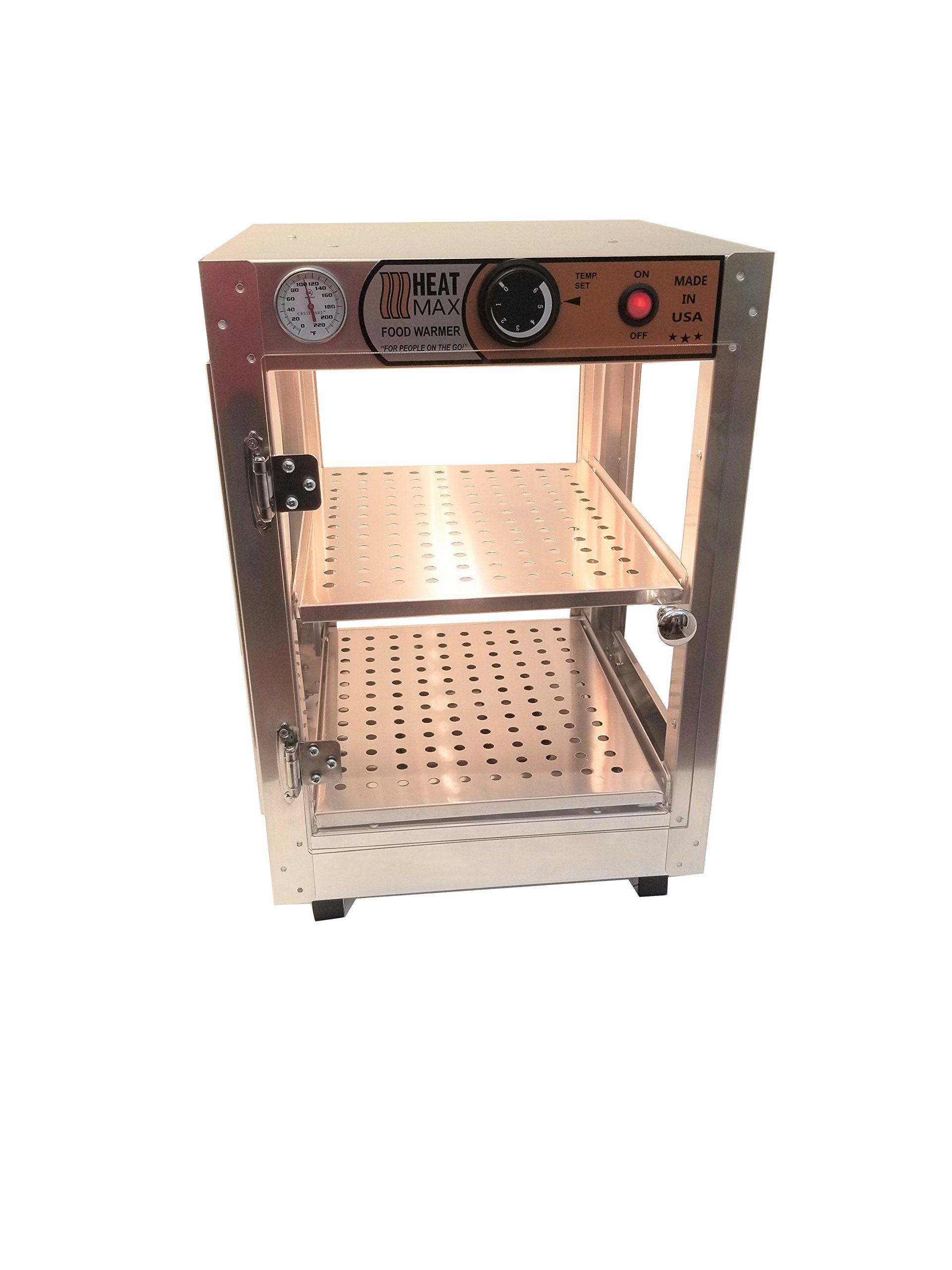 HeatMax Commercial Food Warmer Pizza Pastry Hot Countertop Display Case 14x14x20