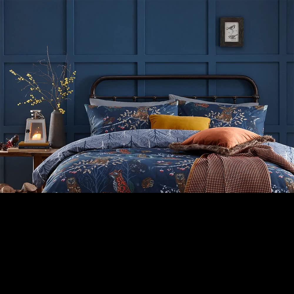 furn. Forest Fauna Duvet Cover Set, Emerald, Super King