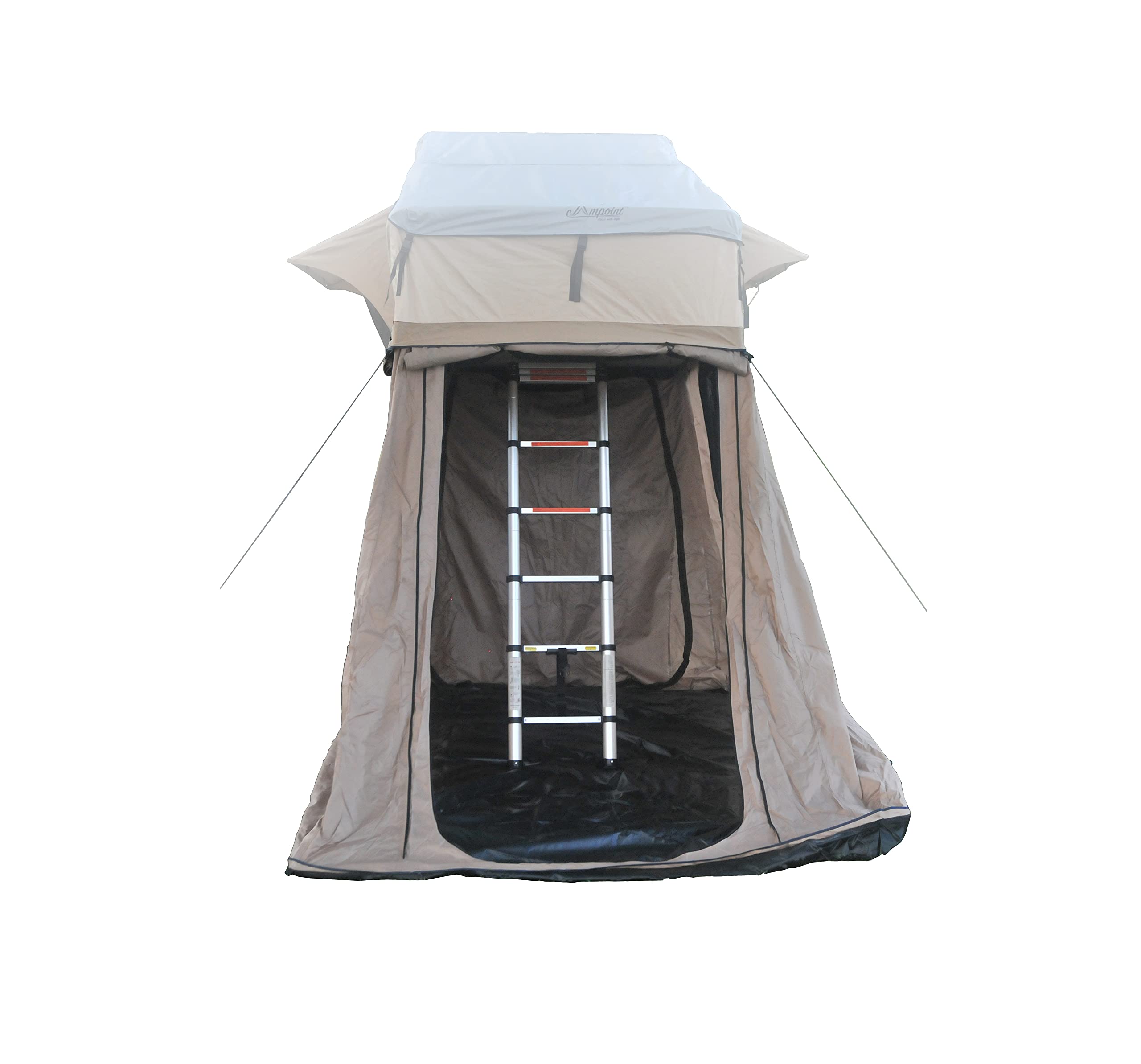 Campoint Rooftop Tent Annex for 2-3 Person Tent with PVC Ground Cloth Side Windows and Front Door