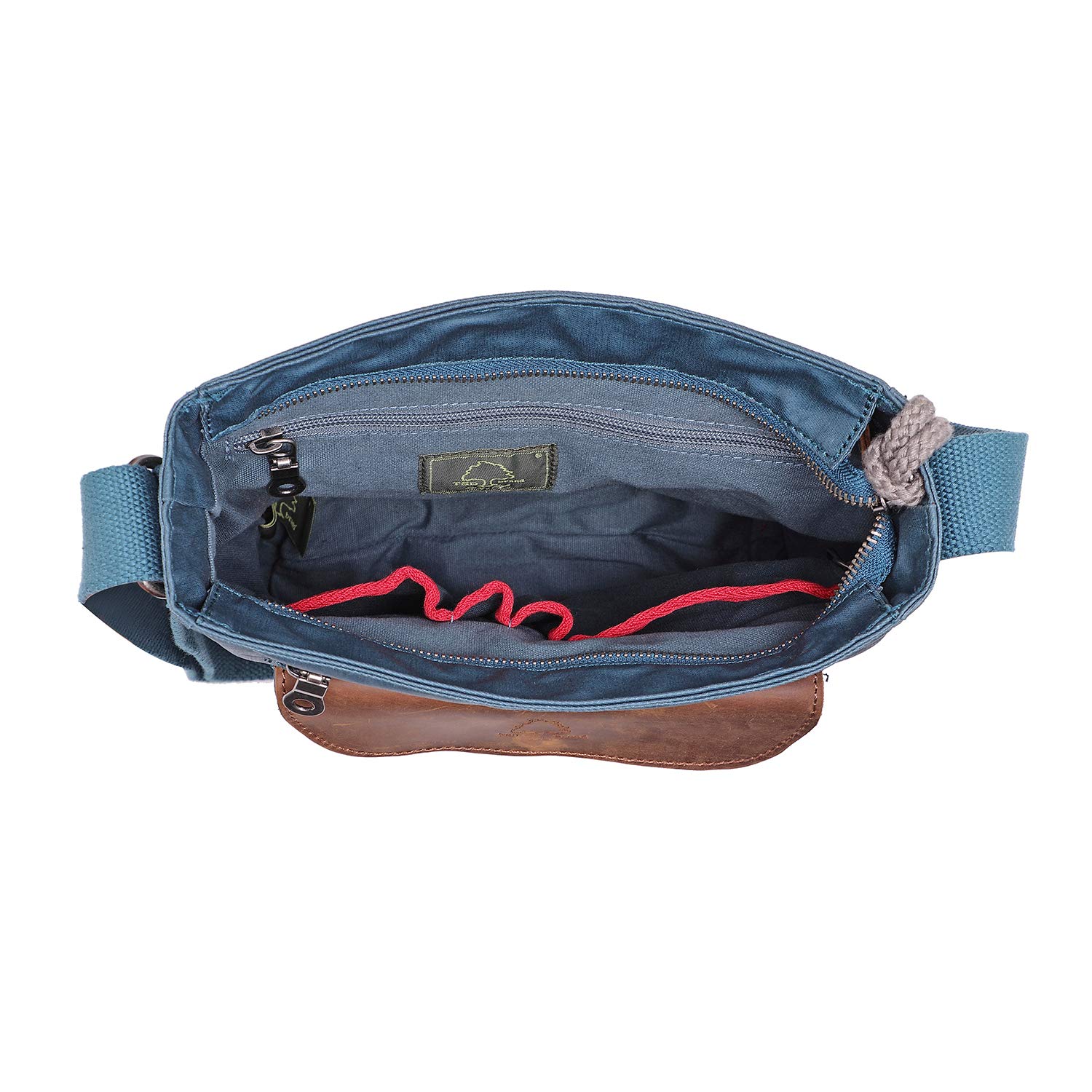 Urban Light Coated Canvas Crossbody Bag (Kale)