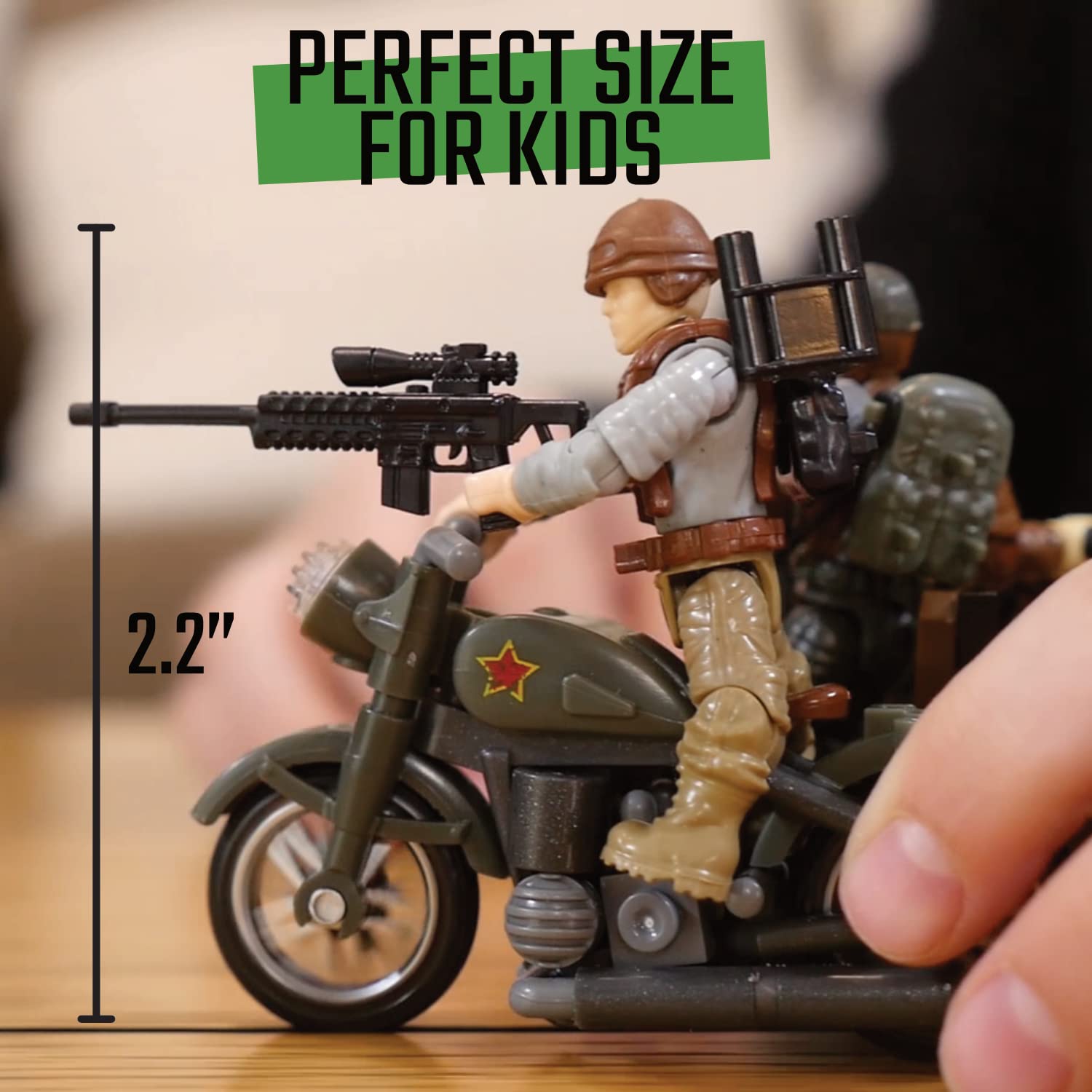 Special Forces Mini Action Figure toy Ages 8-12+ Includes 3 Military Building Sets 6 Soldier Figures Designed as an Educational Gift for Military Enthusiasts. Kids & Parents Quality Family Time 356Pcs