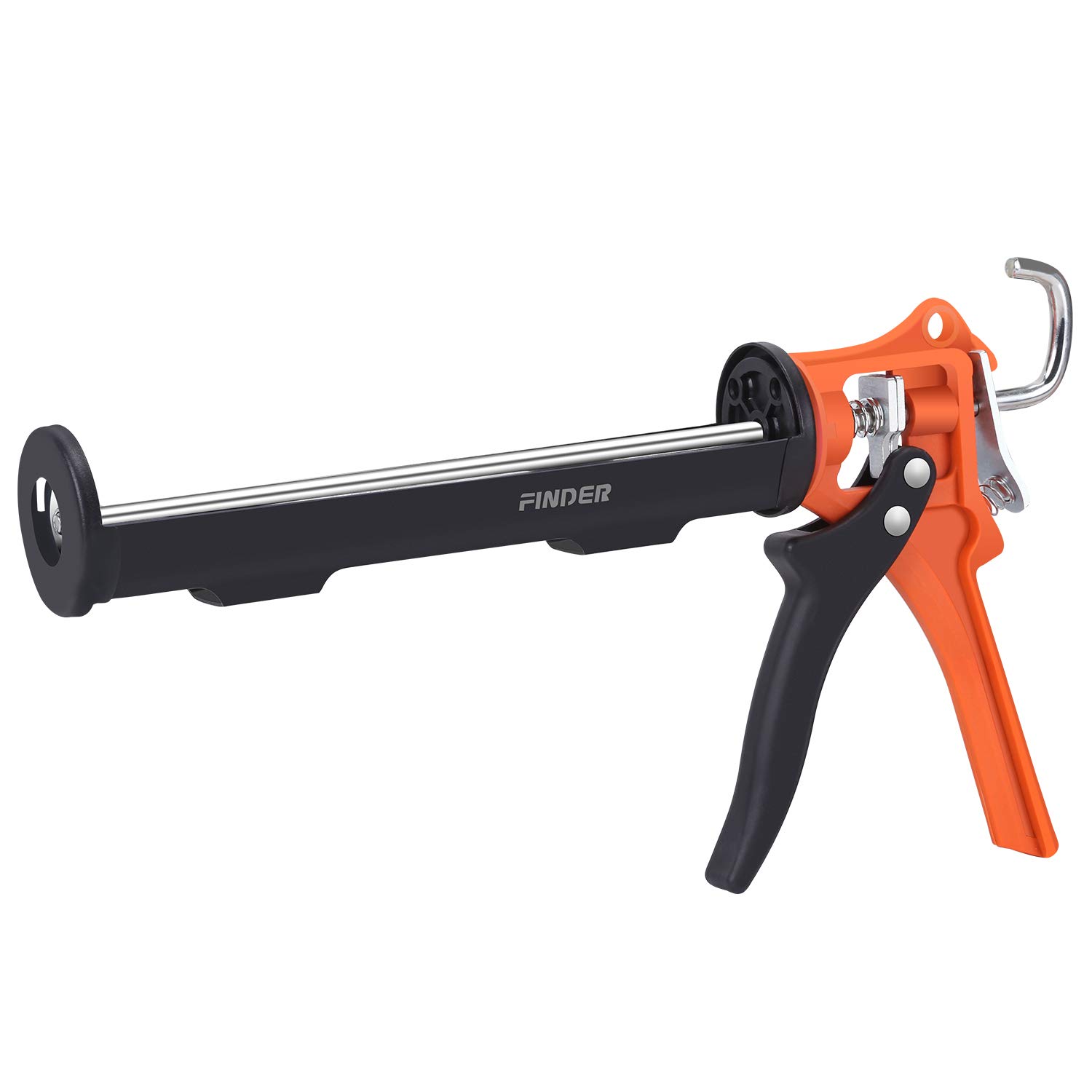 Finder Standard Size 10oz Silicone Caulking Gun, Manual Cartridge Rod Cradle,Fits 10 oz tube/cartridge (Caulking gun only)
