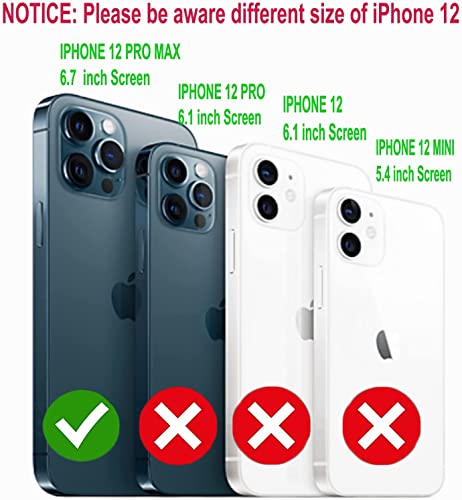 NGB Supremacy Case for iPhone 12 Pro Max (6.7 inch), Full Body Protection with [Built-in Screen Protector] Ring Holder/Wrist Strap, Slim Fit Shockproof Bumper Durable Cover (Plum)