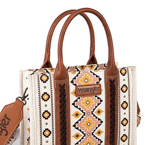 Wrangler Tote Bag for Women Western Shoulder Purses Boho Aztec Satchel Hobo Handbags with Guitar Strap WG2202-8120SCF